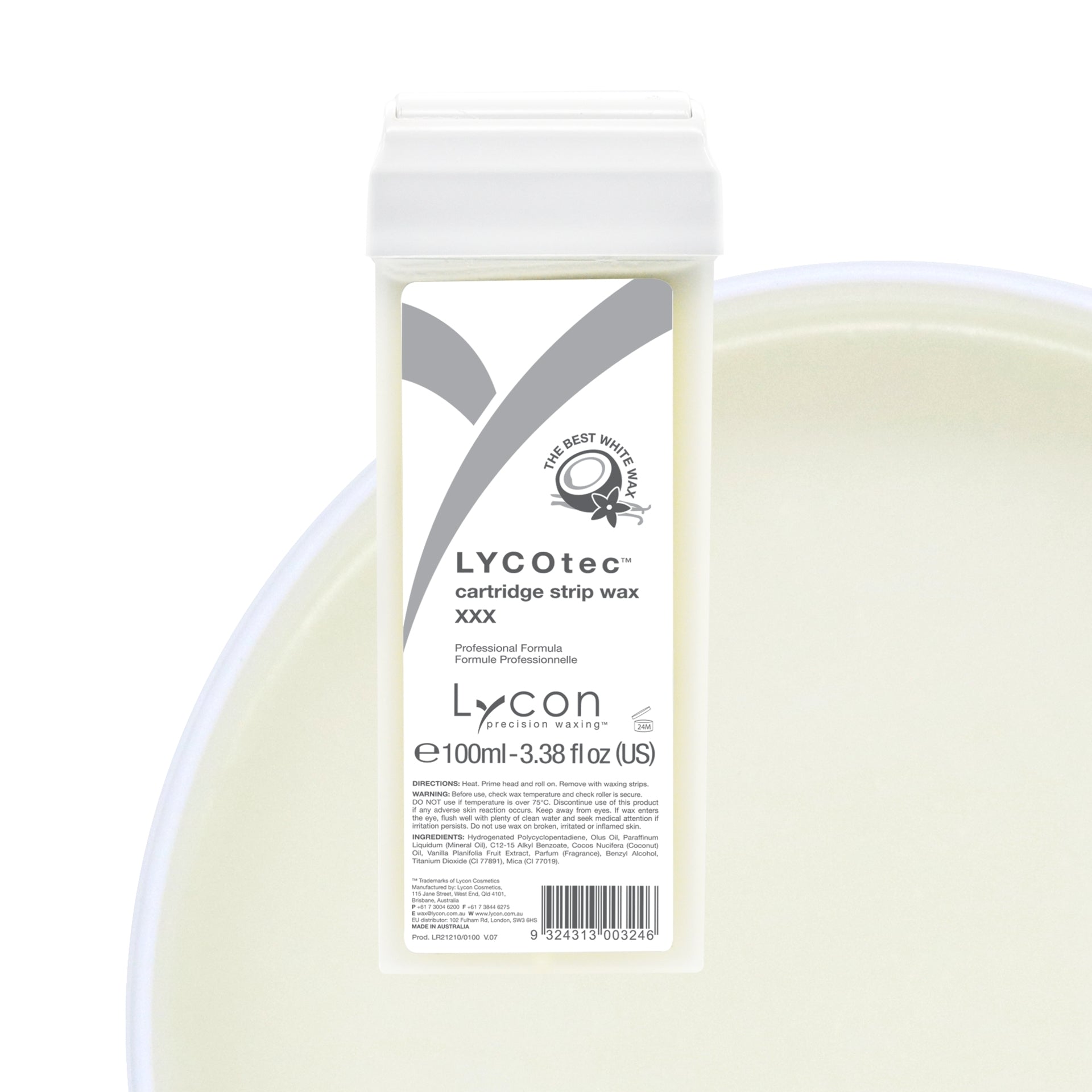 Lycotec White Strip Wax Cartridge - 100ml